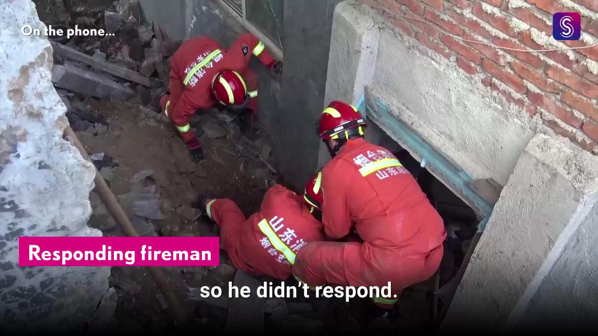 Old man saved after being trapped by collapsed wall - SHINE News