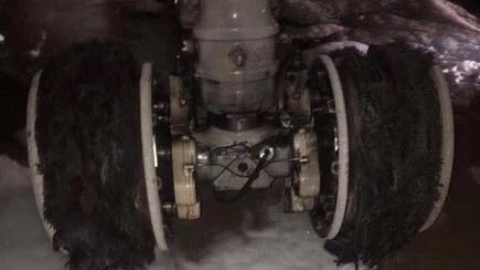 Plane's tire bursts as it gets ready for takeoff - SHINE News