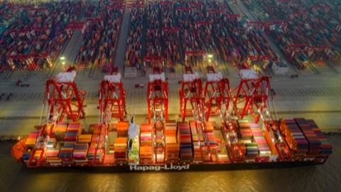 Shanghai port continues to rank first in container throughput worldwide ...