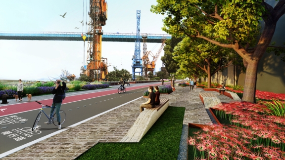 Construction begins on green projects for East Bund - City News Service
