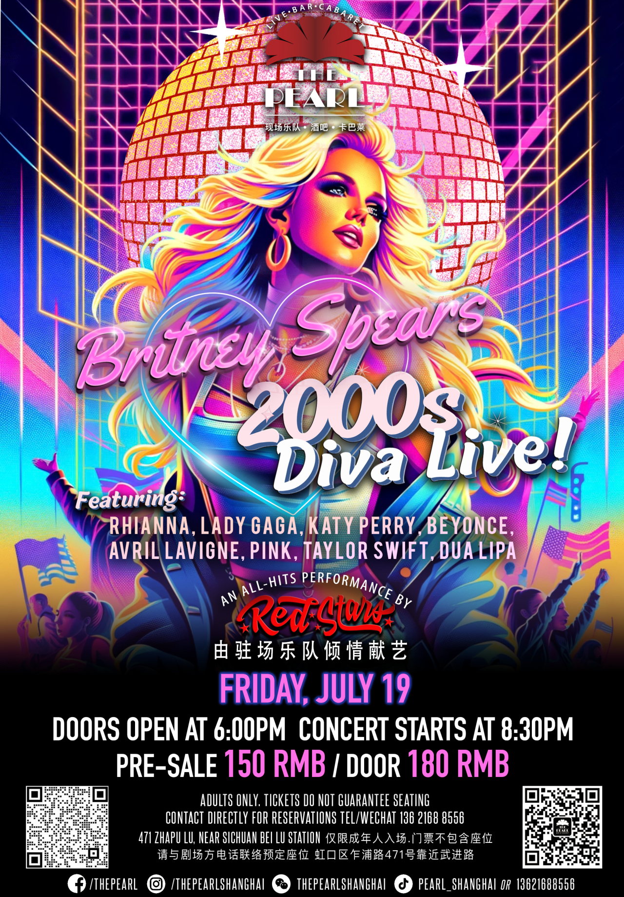 The Pearl's Red Stars present tribute to Britney Spears and divas of ...
