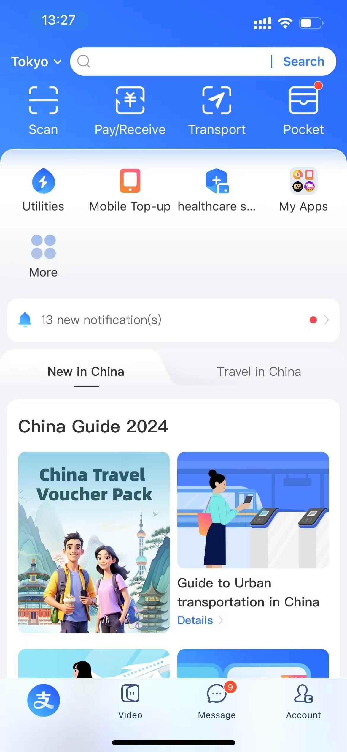 Alipay offers travel vouchers to overseas users